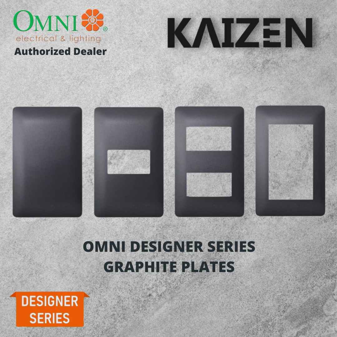 Omni Designer Series GRAPHITE Plate Switches Outlets – Kaizen Philippines
