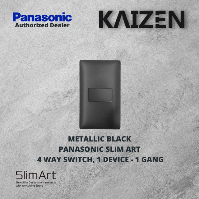 Panasonic Slim Art 4 way Switches White, Metallic Gray, Metallic Black ...