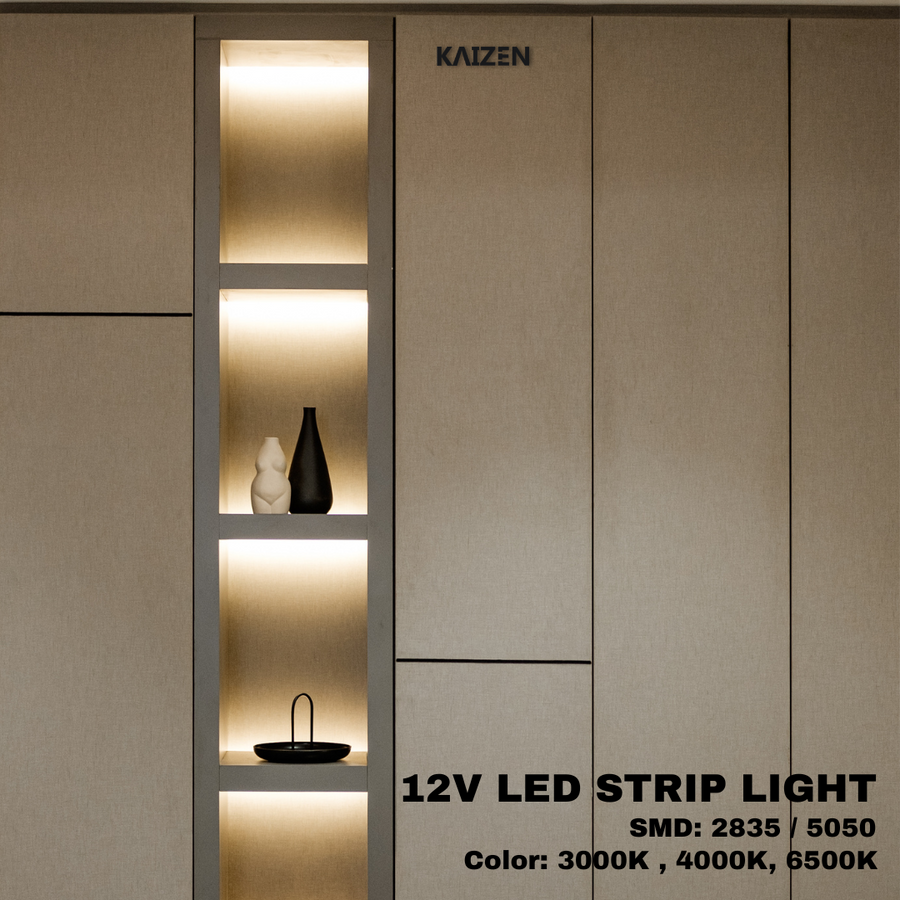 Kaizen 12V 120L 2835 LED Strip Light 12W/m IP20 IP65 – Kaizen Philippines